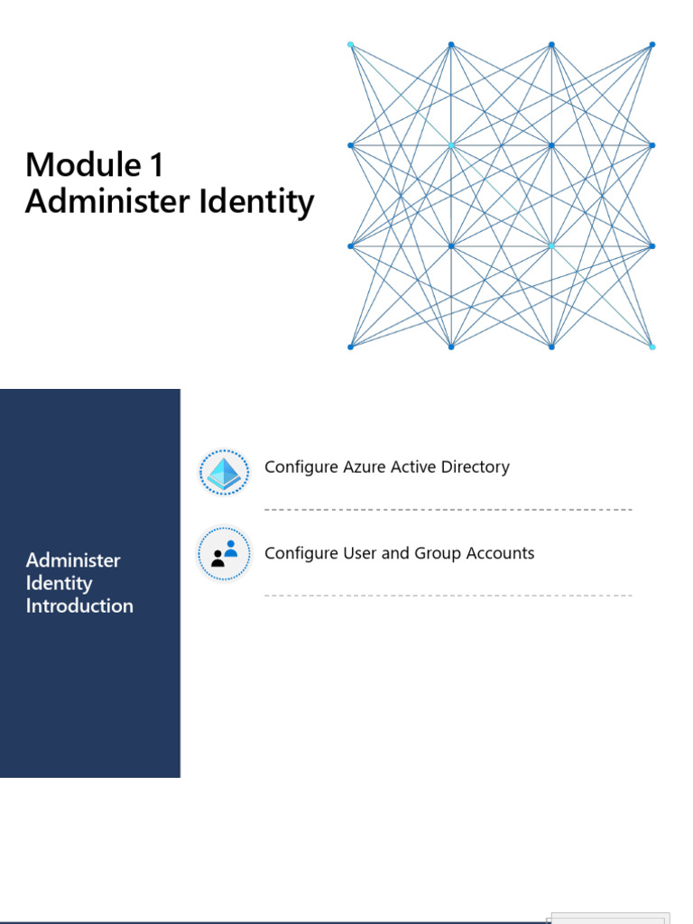 AZ 104 Module - 01 | PDF | Active Directory | Microsoft Azure