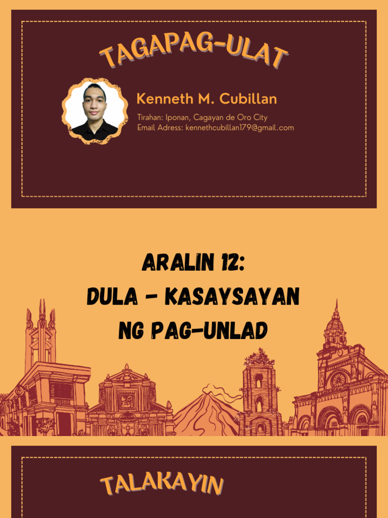 Dula Pag Unlad Sa Kasaysayan | PDF