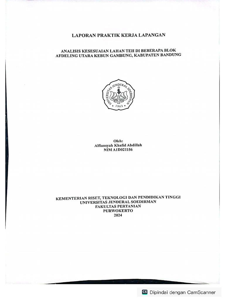 Cover Laporan PKL | PDF