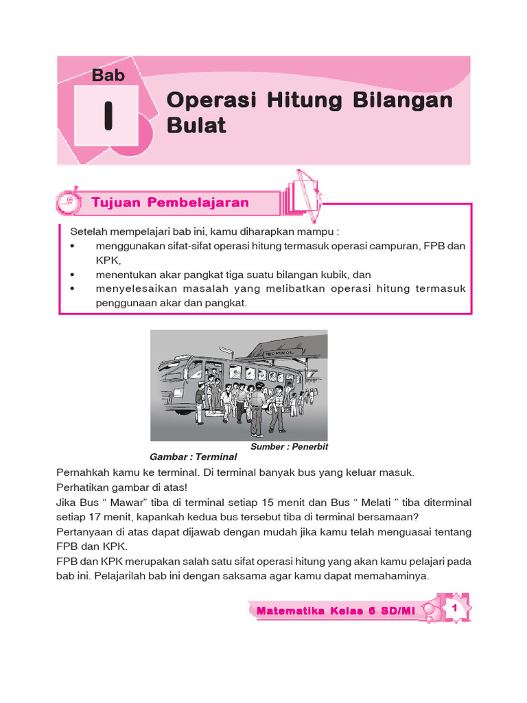 Operasi Hitung untuk Kelas 6 SD/MI | PDF