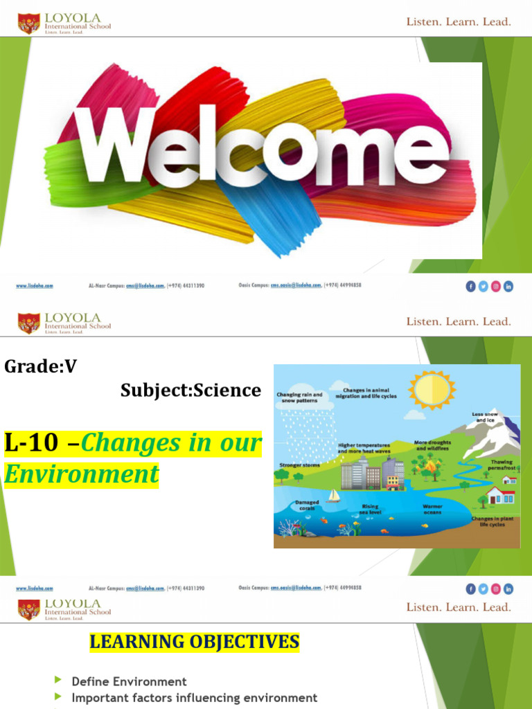 Understanding Environmental Changes | PDF | Natural Environment | Air ...