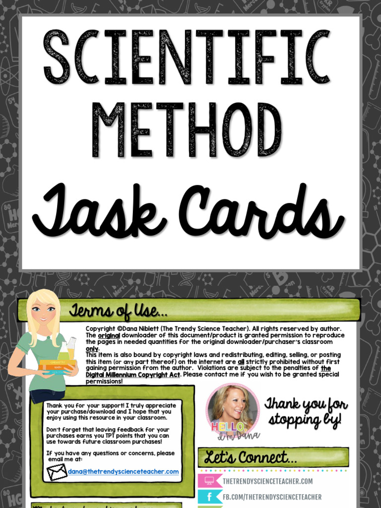 Scientific Method Task Cards | PDF | Experiment | Scientific Method