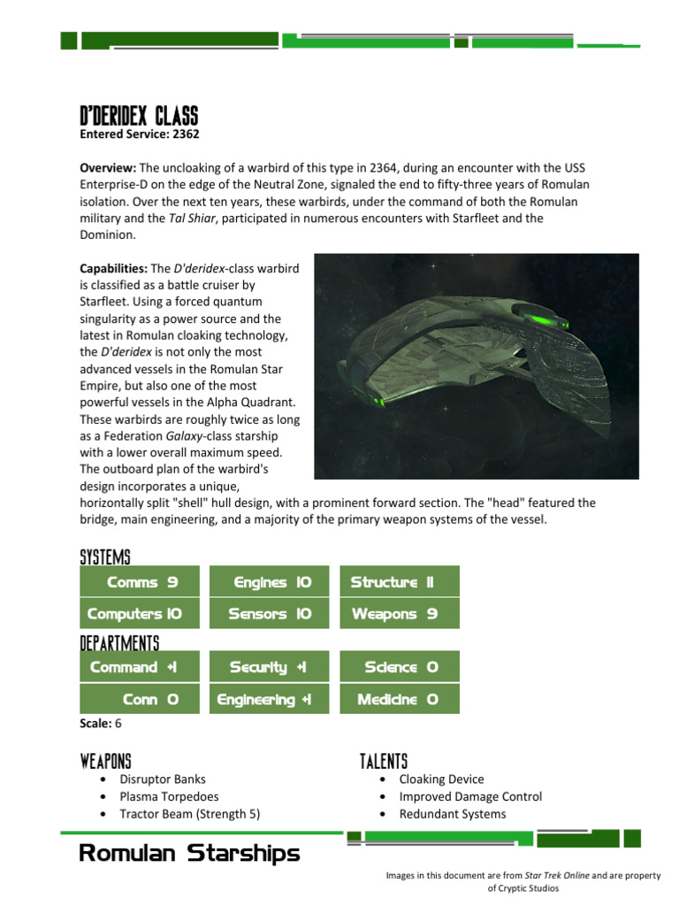 Romulan-Ships | PDF | Romulan | Star Trek