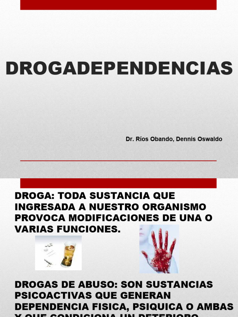 DROGA | PDF | Drogas | La dependencia de sustancias