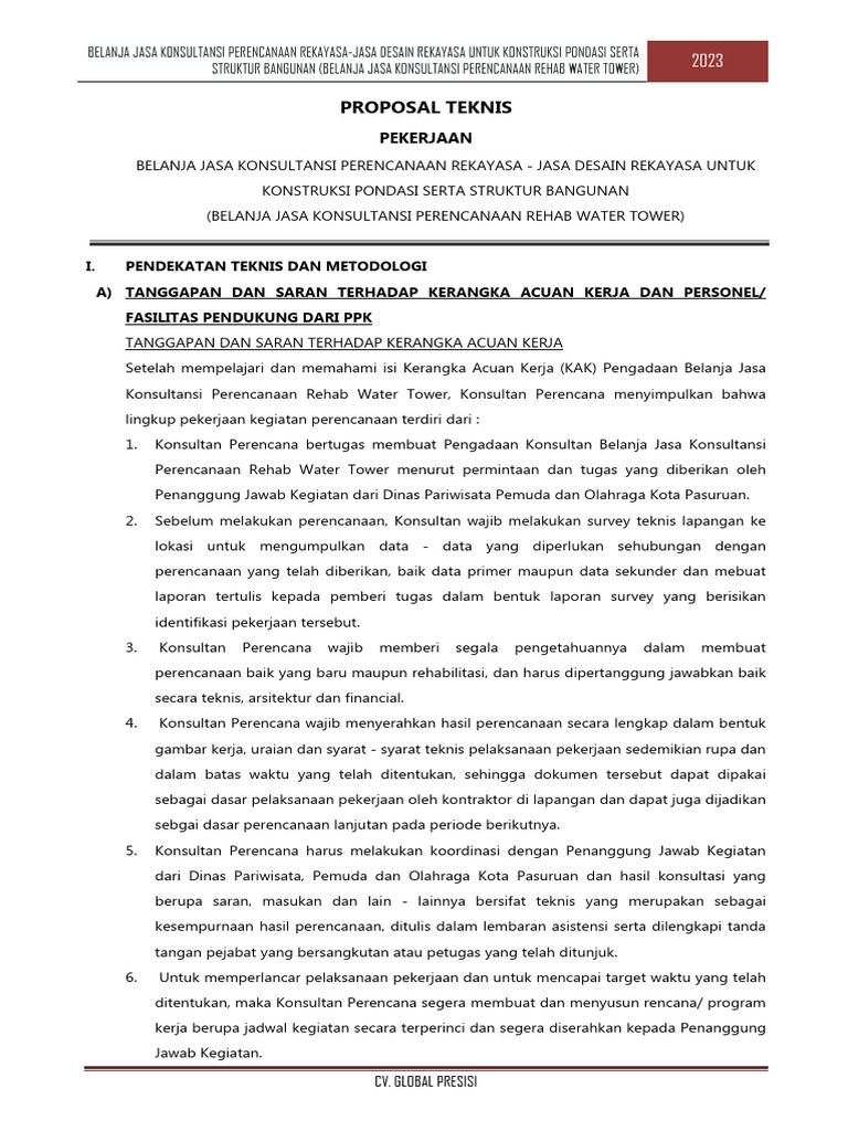 Proposal Teknis | PDF