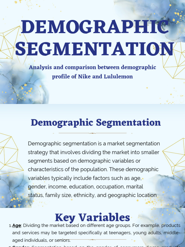 Demographic Segmentation | PDF | Market Segmentation | Brand