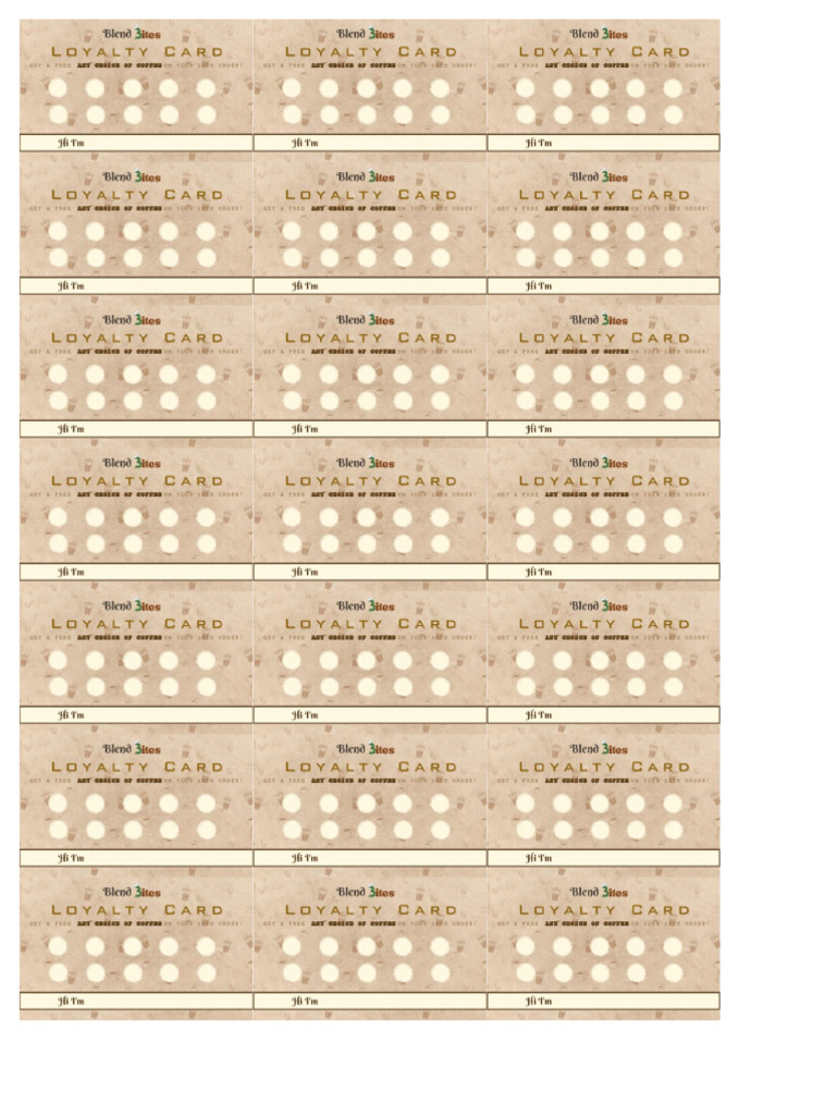 Loyalty Card | PDF