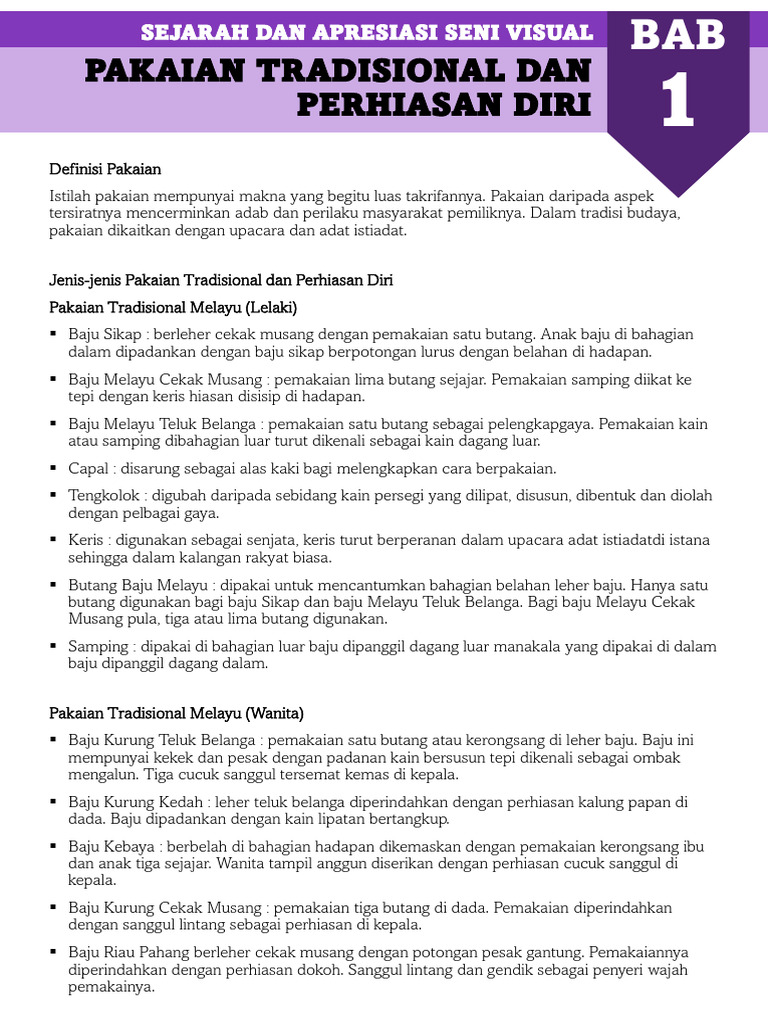 Nota PSV Bab 1 Ting3 | PDF