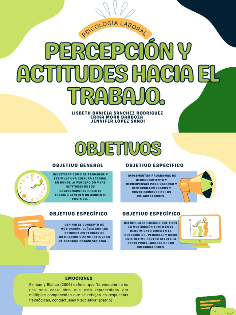 Presentación, Percepción y Actitudes Hacia El Trabajo | PDF ...