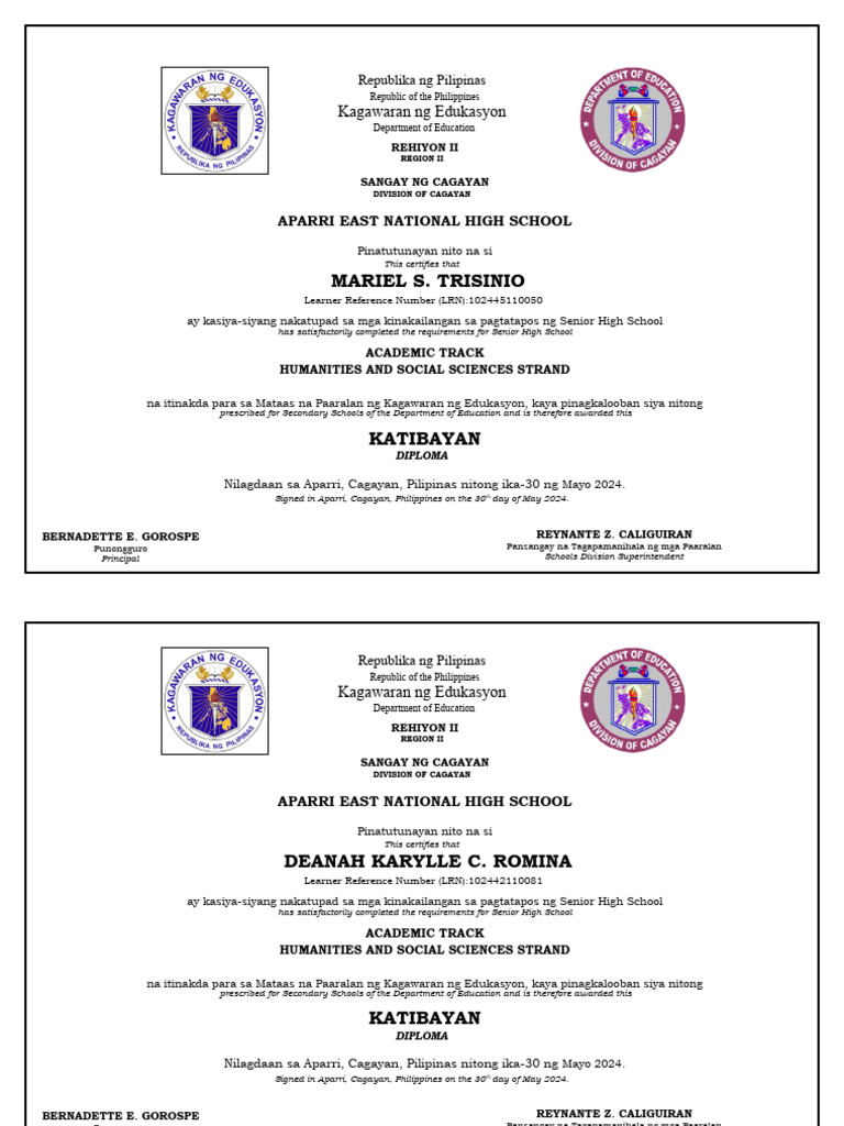 Humss-6 Piaget 2024 | PDF | Public Law | Southeast Asia