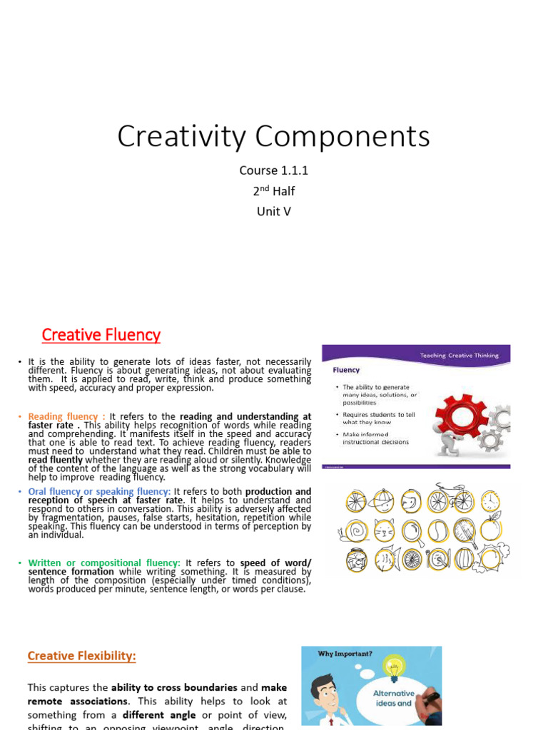 Creativity 3 | PDF | Fluency | Behavioural Sciences
