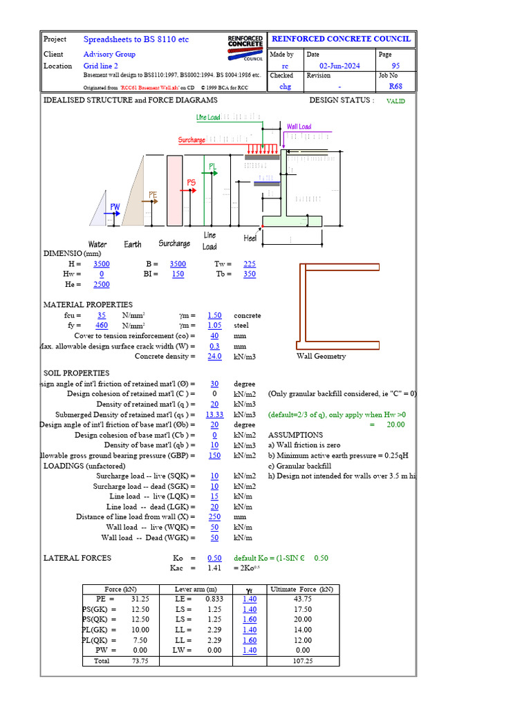RCC61 Basement Wall | PDF | Structural Engineering | Building Engineering