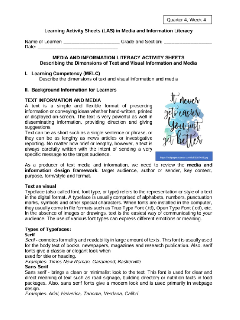 Media Information Technology Module | PDF