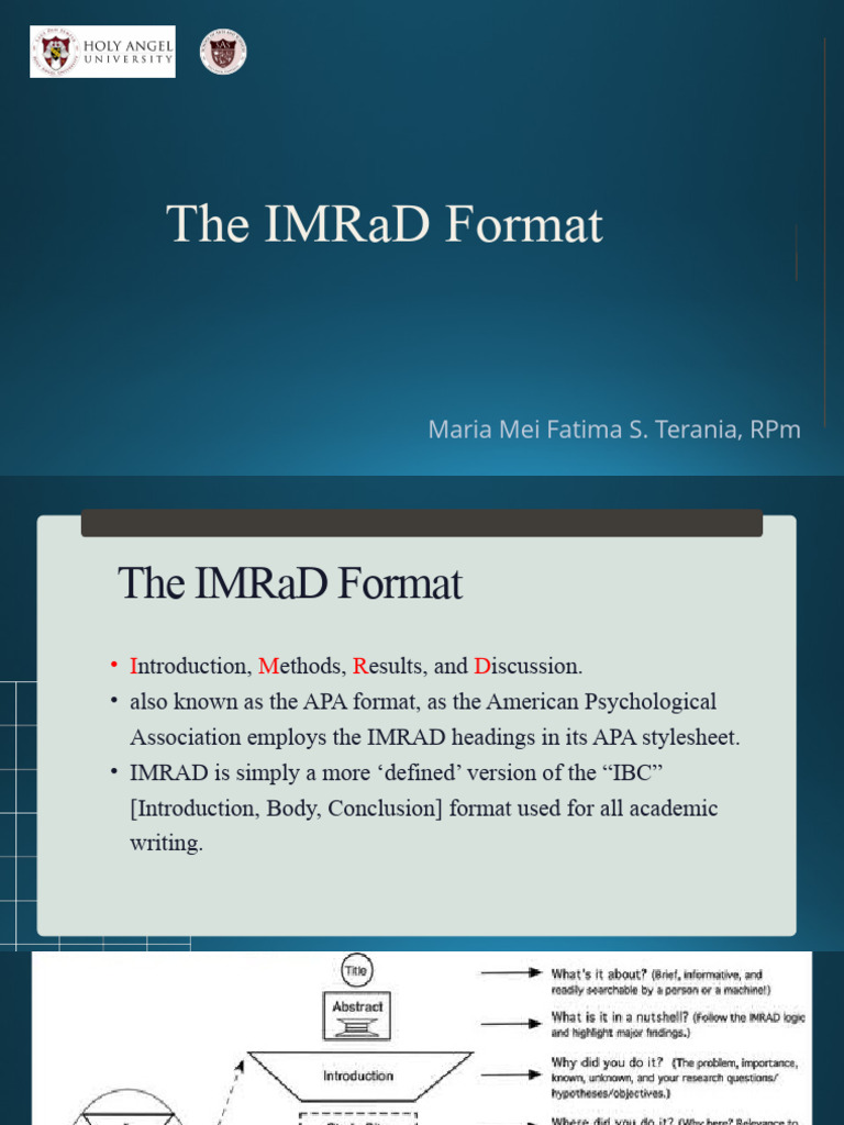 The-IMRaD-Format | Download Free PDF | Statistics | Methodology