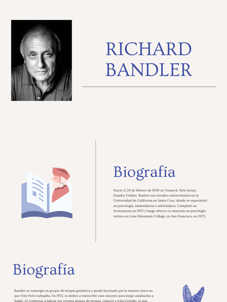Biografía y Contribuciones de Richard Bandler | PDF | Crecimiento ...