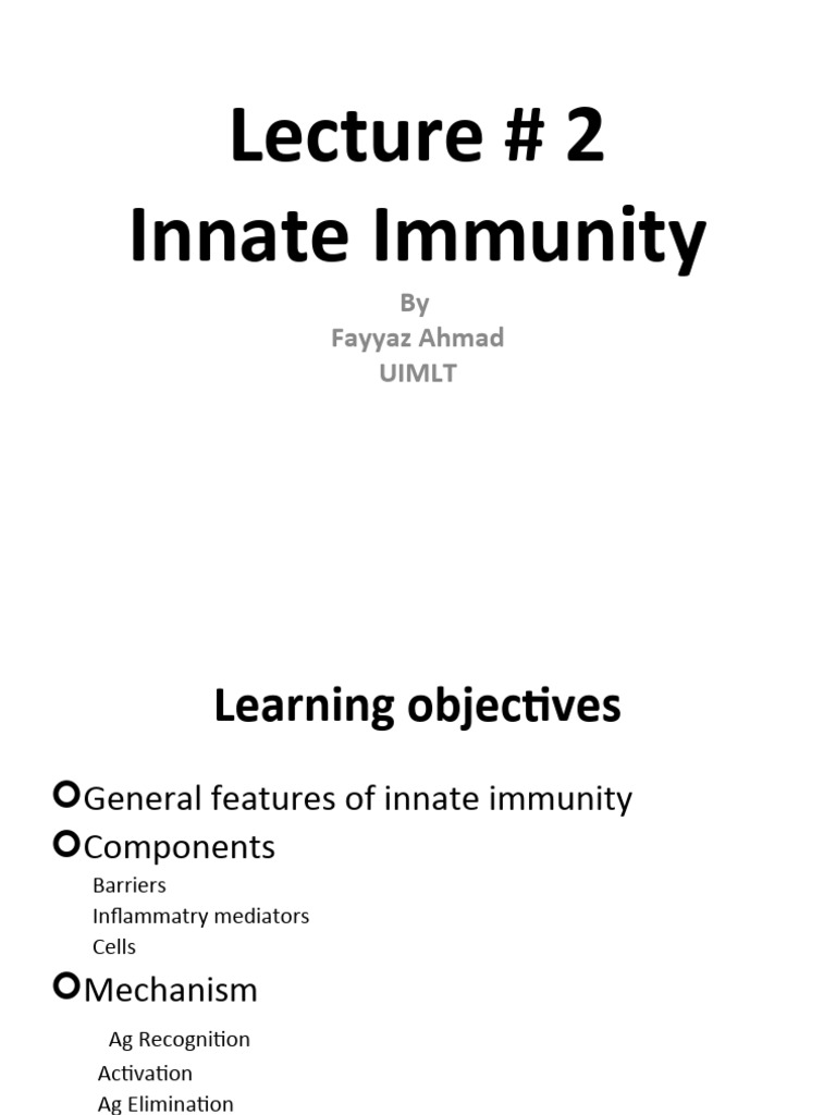 Innate Immunity | PDF | Immune System | Innate Immune System
