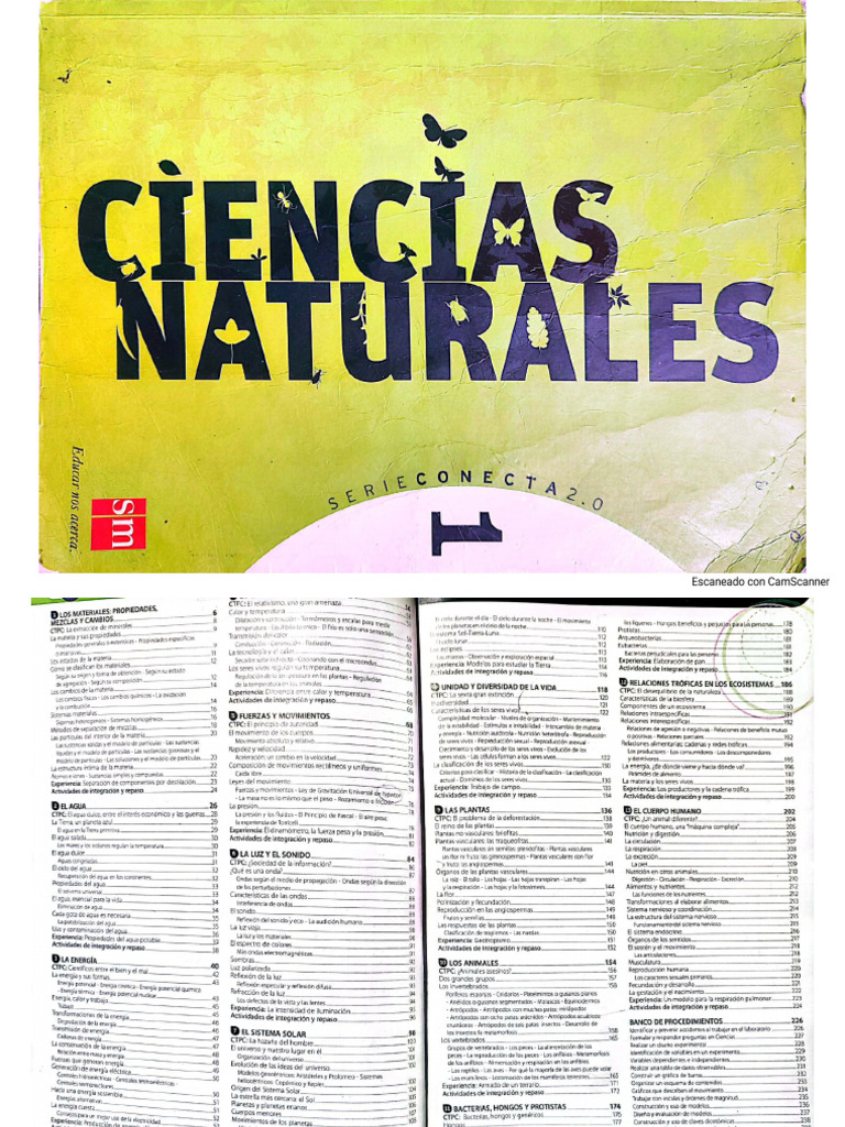 Ciencias Naturales 1. Serie Conecta 2.0 | PDF