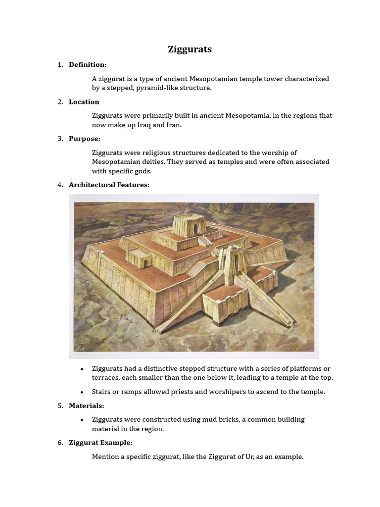 Ziggurats in Mesopotamian Civilization | Download Free PDF | Mesopotamia