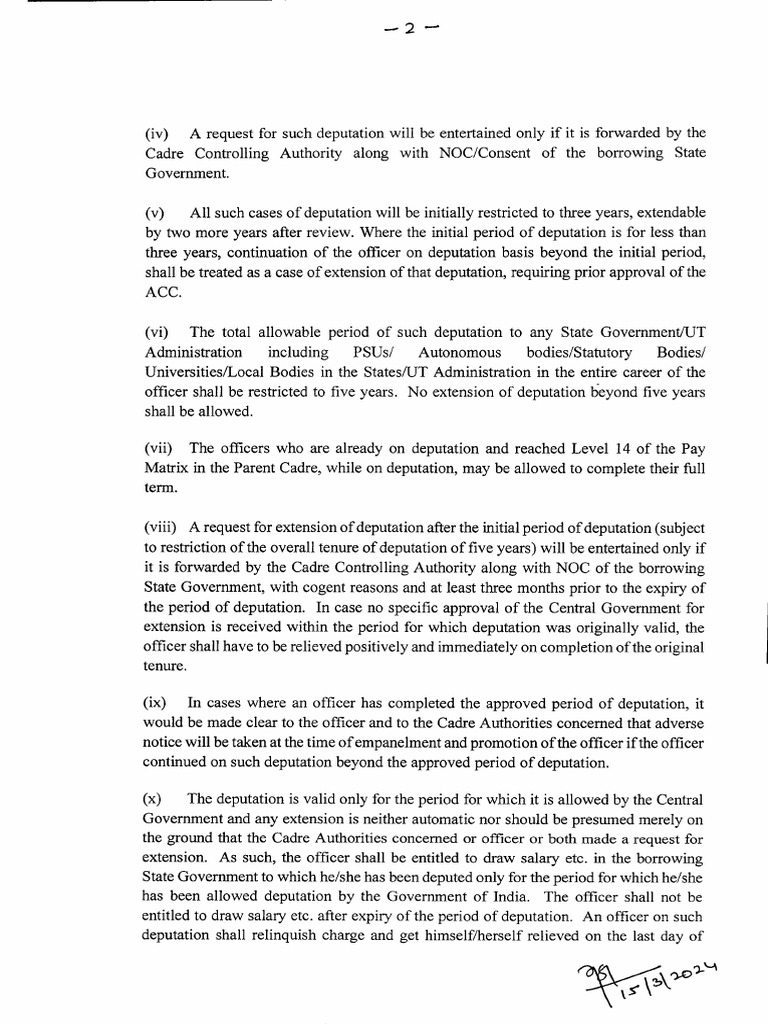 Deputation Guidelines Modification 2 | PDF | Justice | Crime & Violence