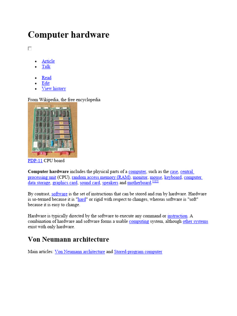 Computer Hardware | PDF | Computer Hardware | Computer Data Storage