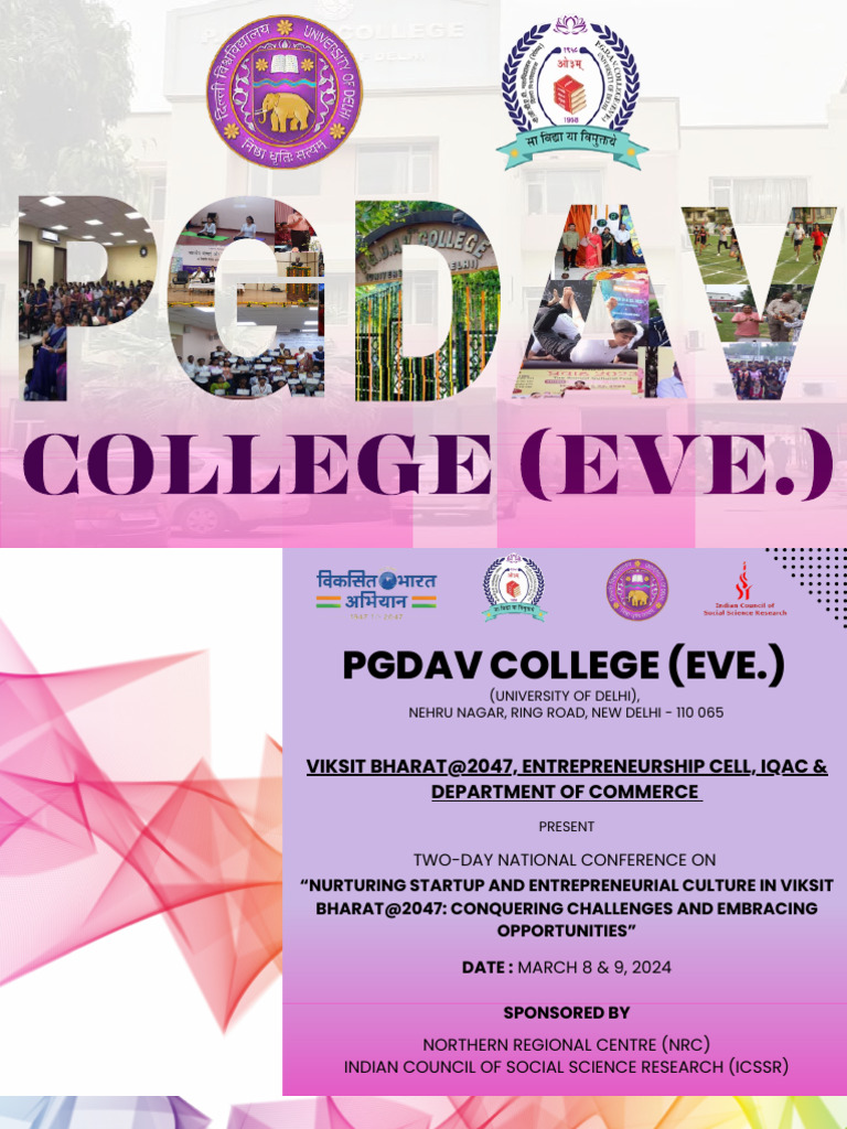 PGDAV College: Full Form & Overview | PDF | Startup Company | Small Business & Entrepreneurs