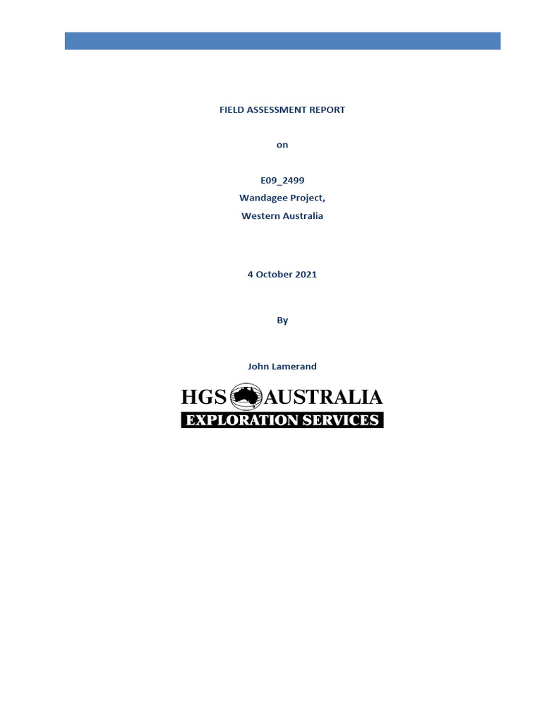 Wandage Field Assessment Report 5-10-2021 | PDF | Geology | Sedimentary ...