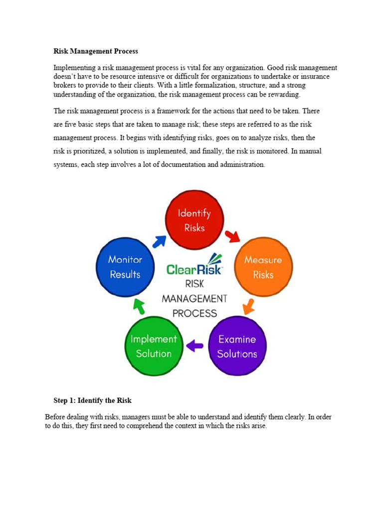 risk mgmt process | Download Free PDF | Risk | Risk Management