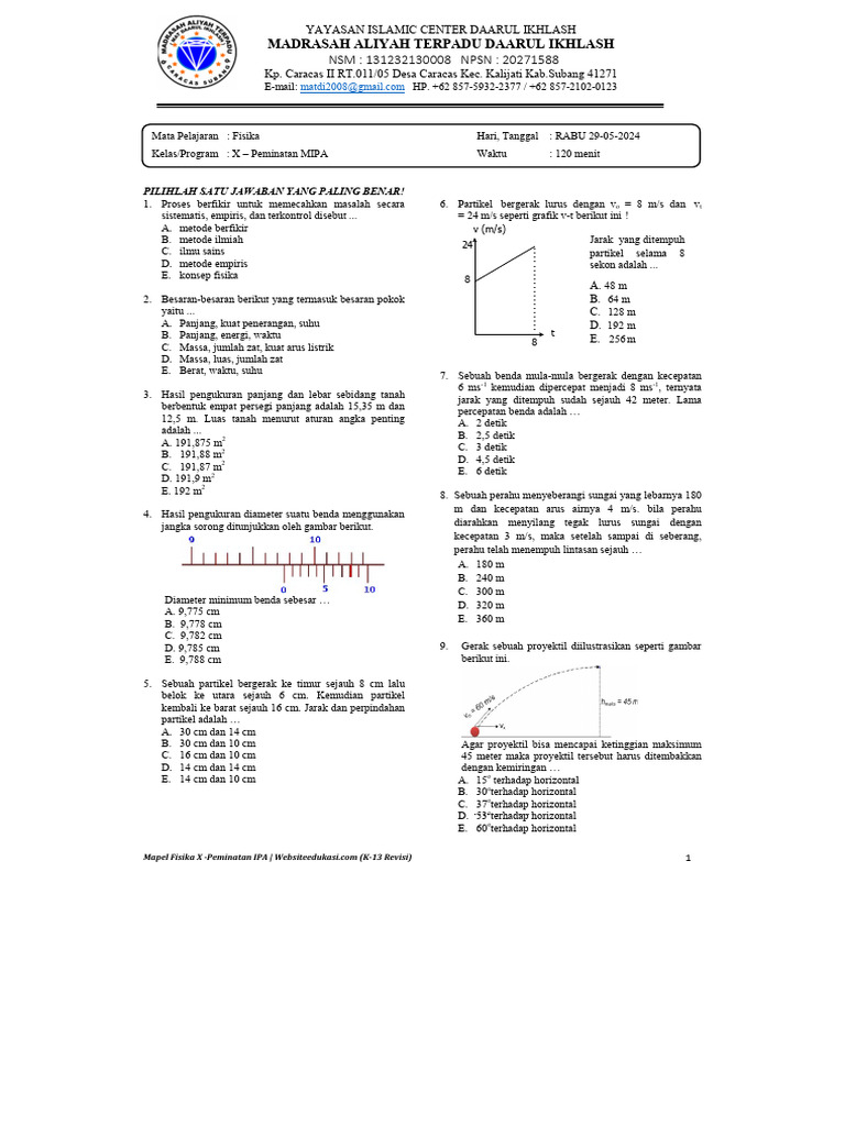 Soal Pat Fisika X | PDF