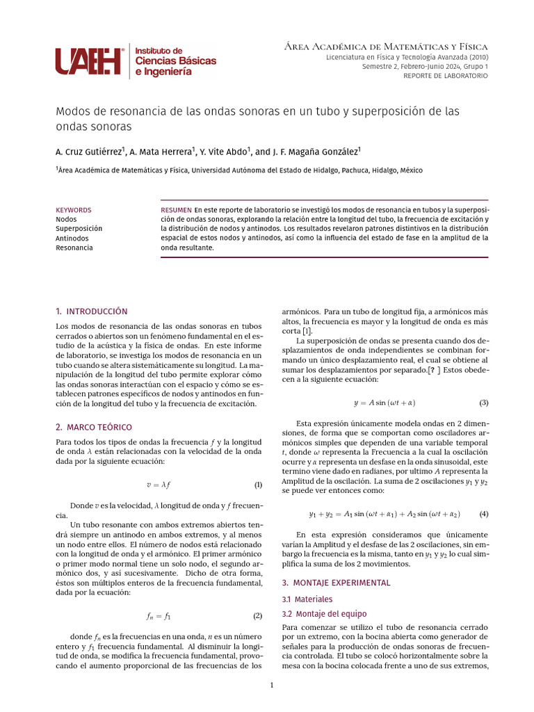 Practica 11 Física Experimental Básica | PDF | Olas | Frecuencia