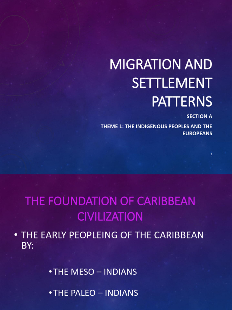 1 Migration and Settlement Patterns | PDF | Caribbean | Neolithic
