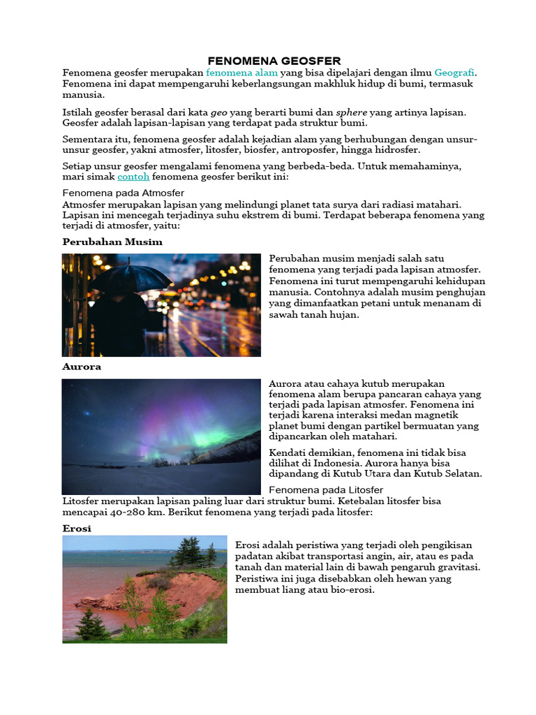 Fenomena Geosfer | PDF