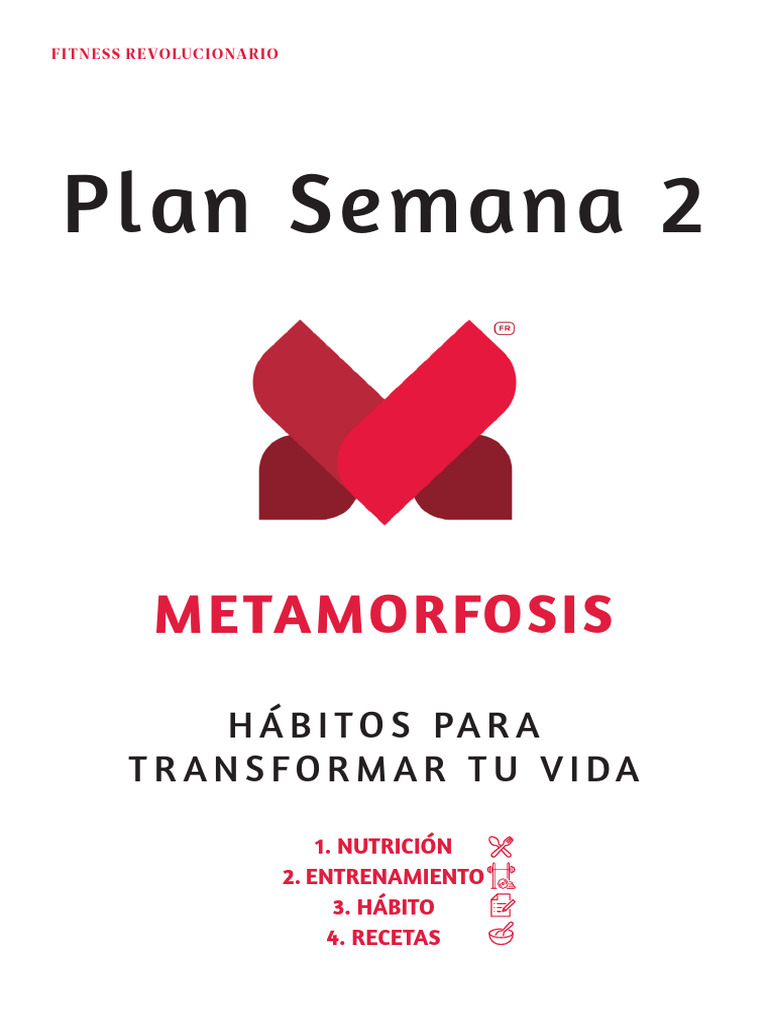 Plan Metamorfosis Semana2 | PDF | ensalada | Vegetales
