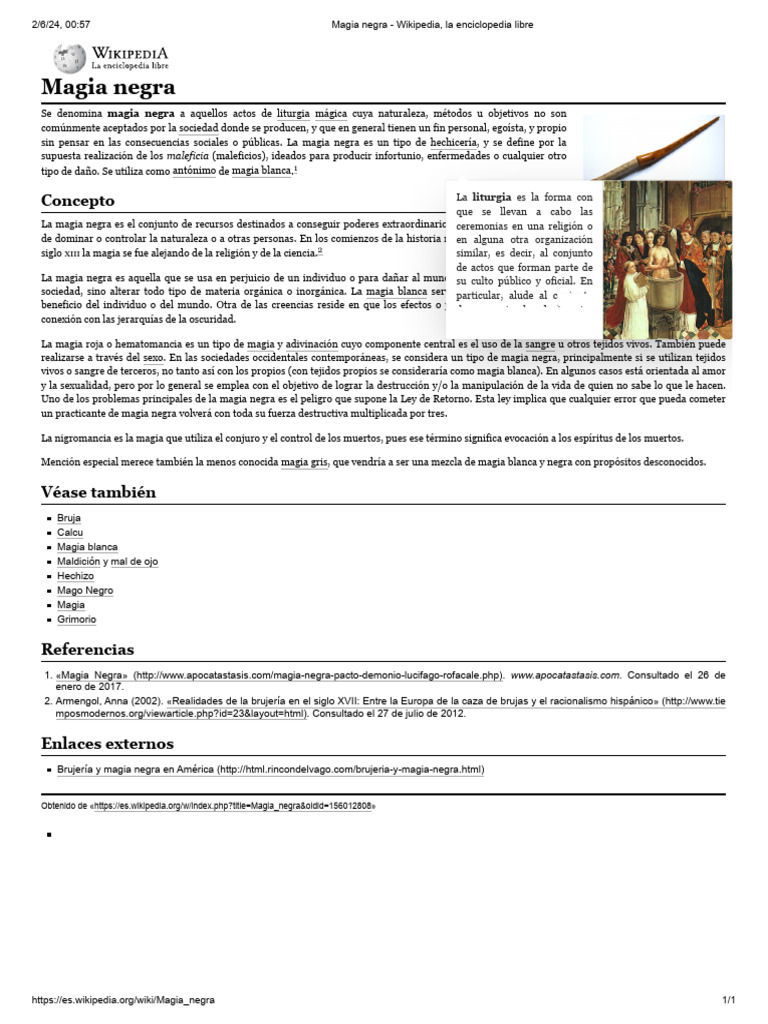 Definición y características de magia negra | PDF | Poderes mitológicos ...