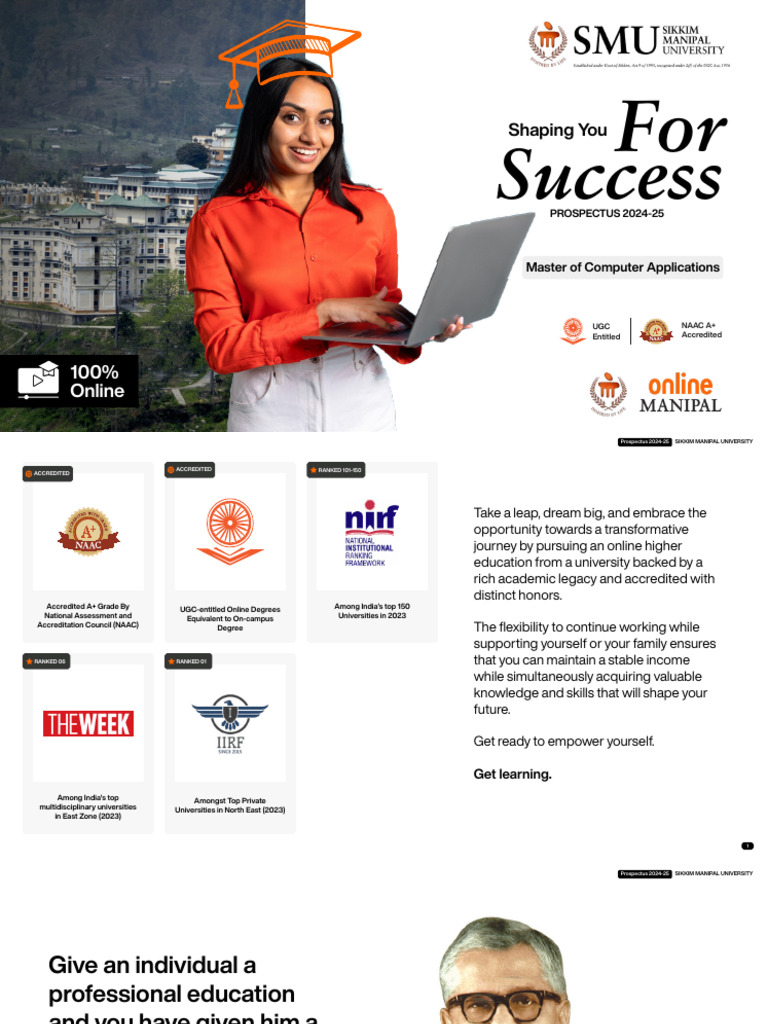 SMU MCA Domestic Brochure | PDF | Educational Technology | Computing