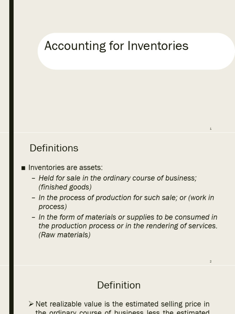 Accounting for Inventory | PDF | Cost Of Goods Sold | Inventory