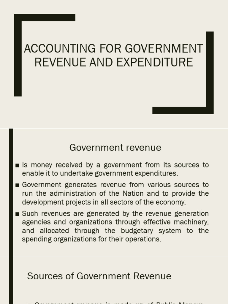 Government Revenue and Expenditure Overview | PDF | Taxes | Expense
