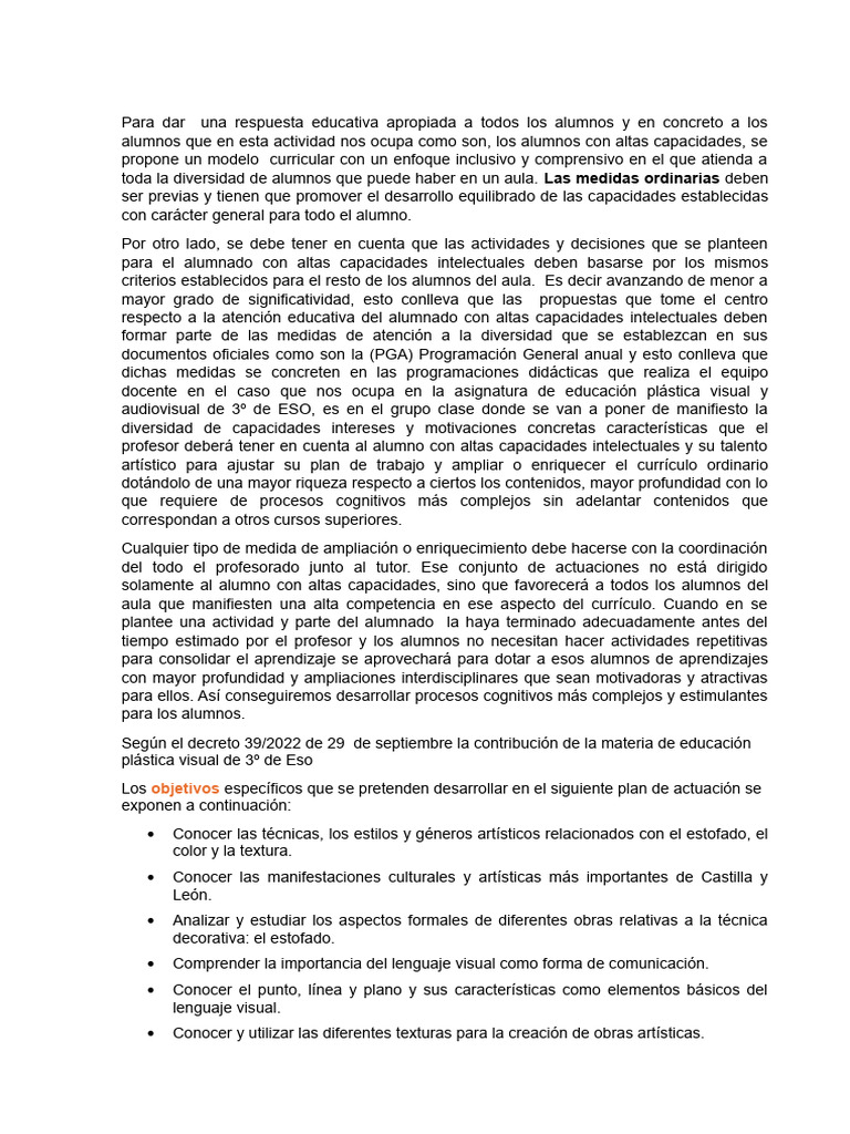 Para Dar Una Respuesta Educativa Apropiada A Todos Los Alumnos y en ...