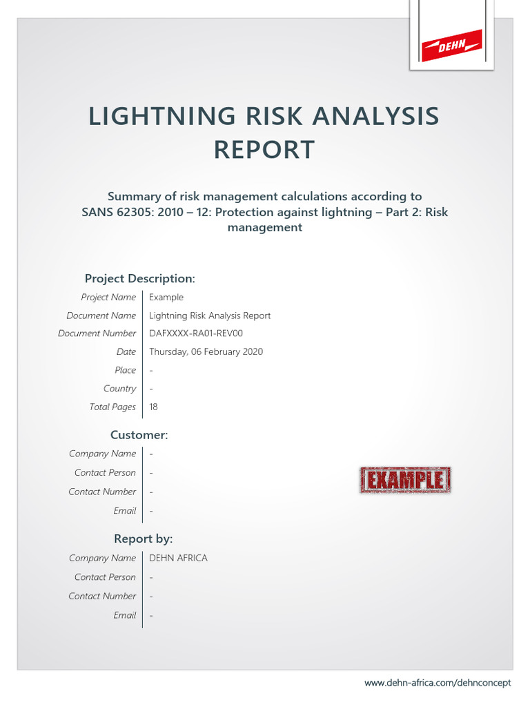 IEC 62305-2 Risk Assessment Example | PDF | Risk | Risk Management