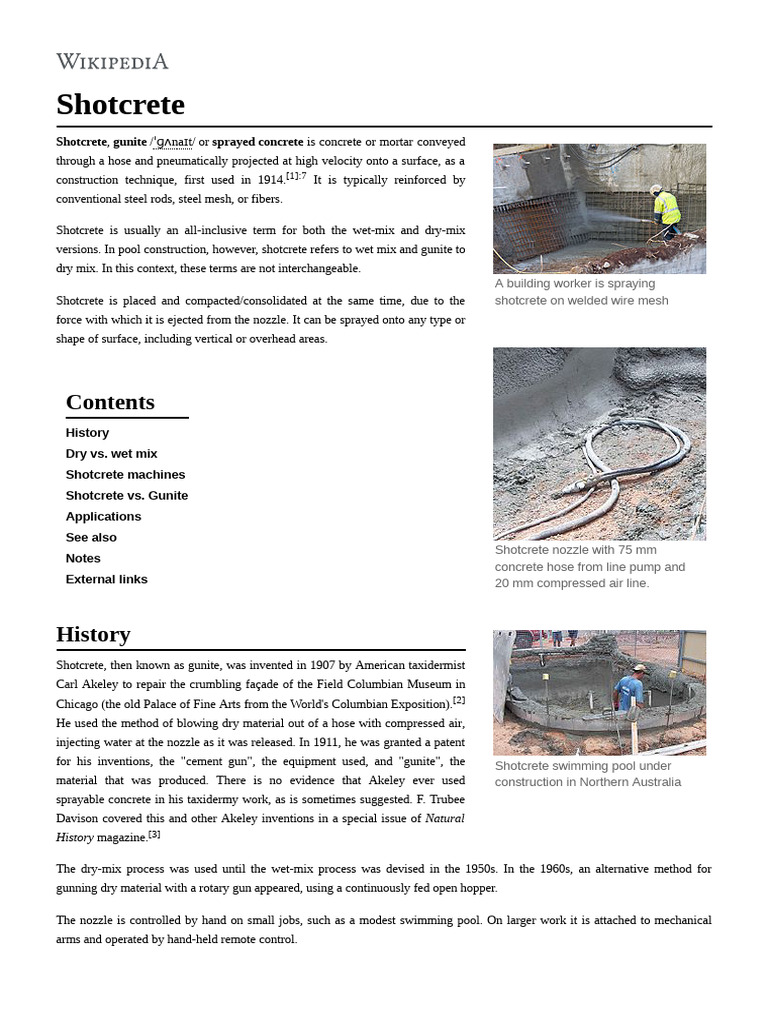 Shotcrete | Download Free PDF | Concrete | Composite Material