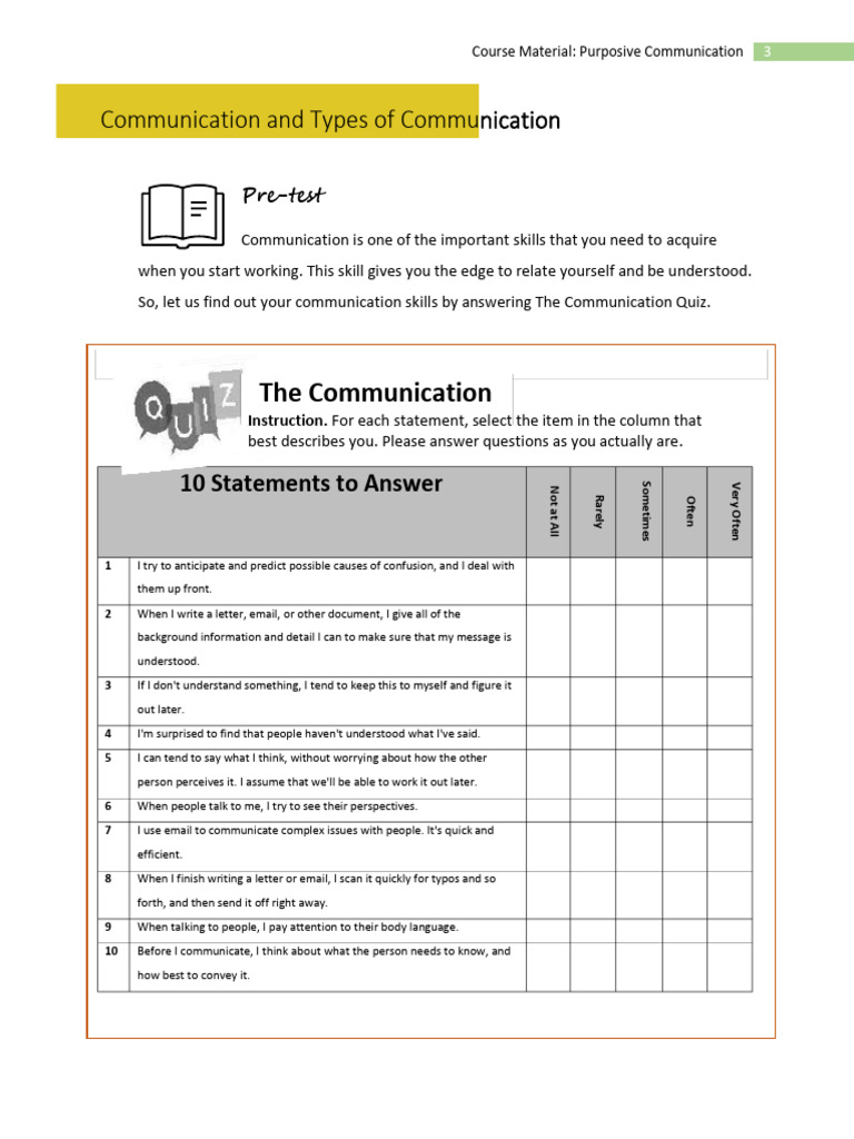 1-Communication and Types of Communication | PDF | Communication ...