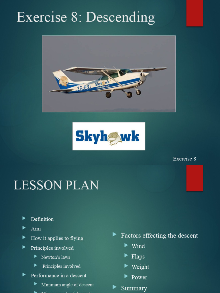 Understanding Aircraft Descent Techniques | PDF | Force | Weight