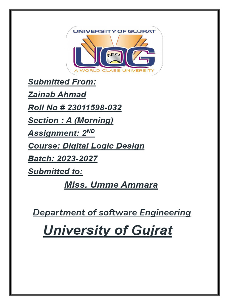 University of Gujrat | PDF | Computer Engineering | Digital Technology