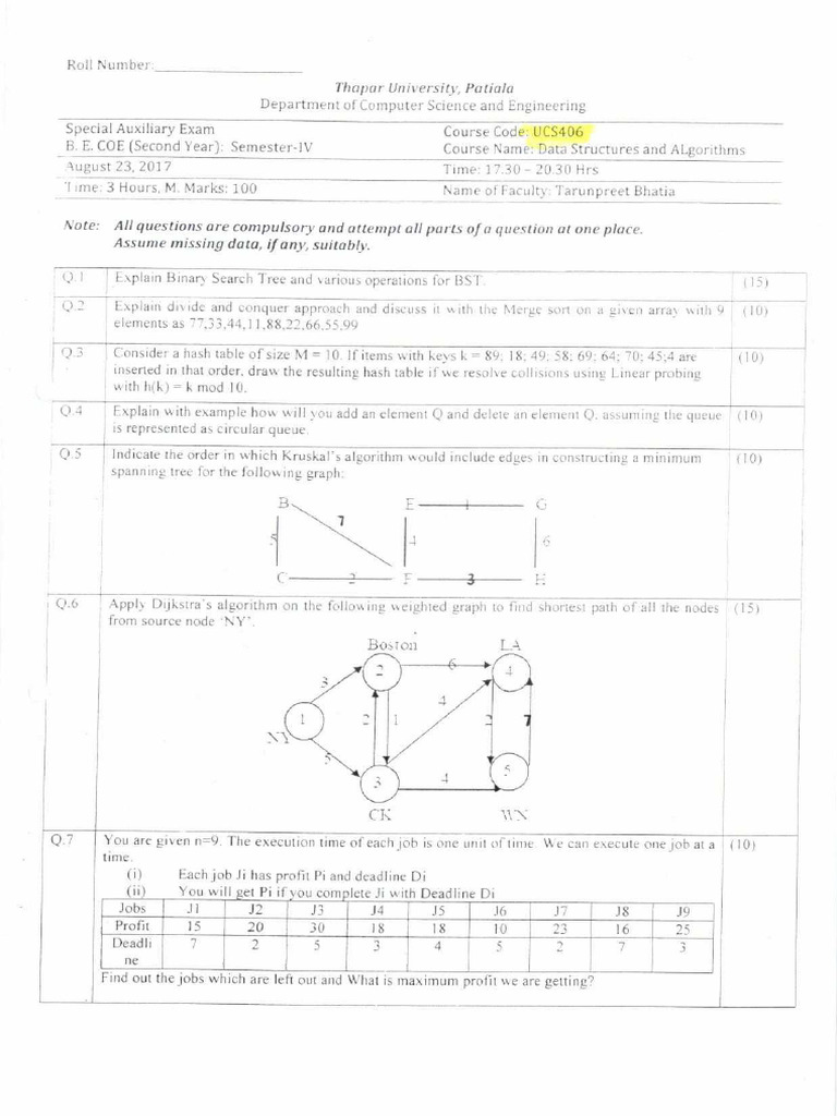 2017 Auxi | PDF | Algorithms And Data Structures | Mathematical Relations