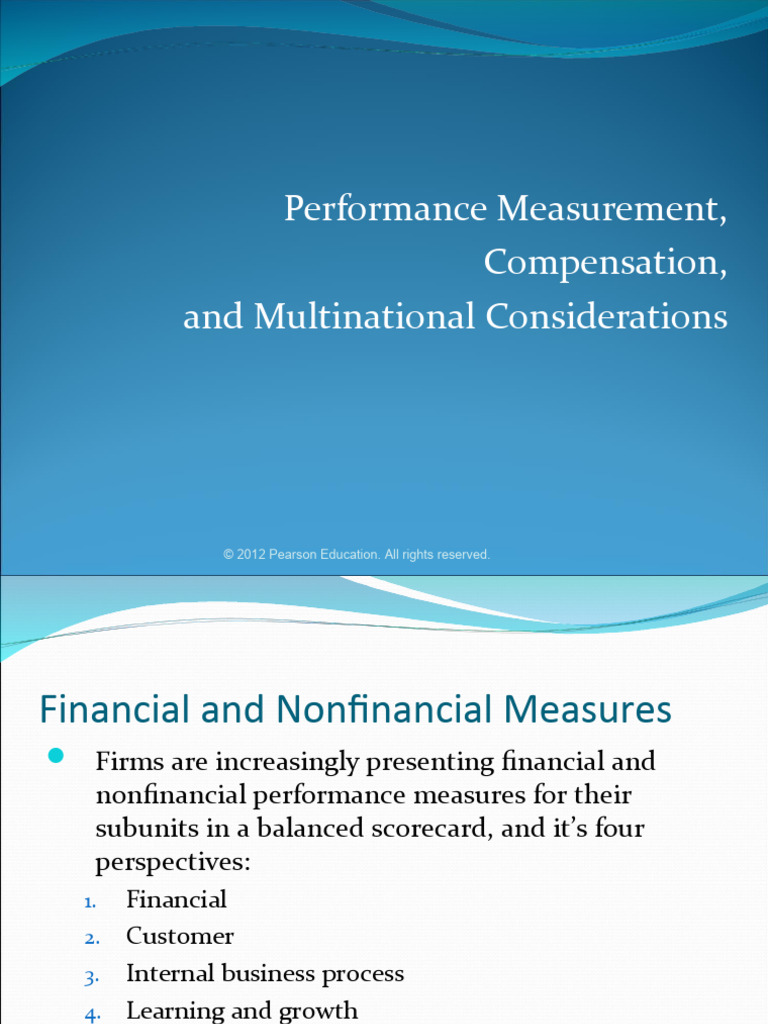 Performance Measurement | PDF | Incentive | Return On Investment