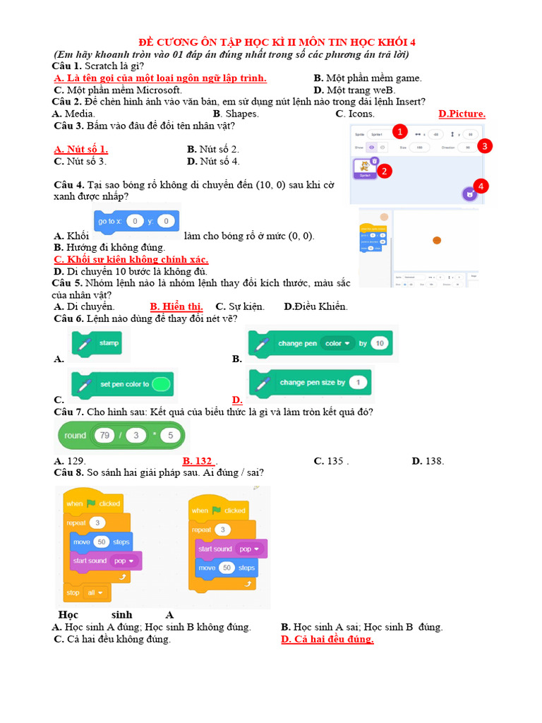 Đa ĐC Tinhoc Hkii K4 | PDF