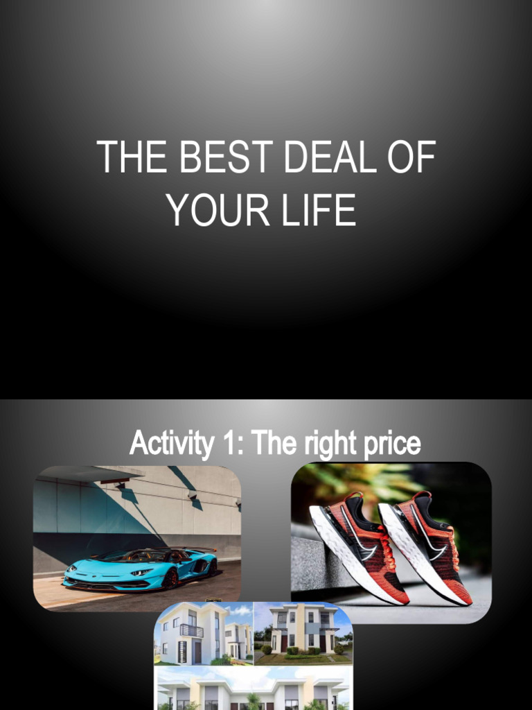 The Best Deal of Your Life | PDF
