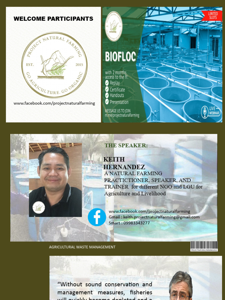 Biofloc Present Updated | PDF | Aquaculture | Water