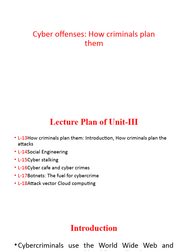 Cyber Offenses - How Criminals Plan Them | PDF | Port (Computer Networking) | Security Hacker