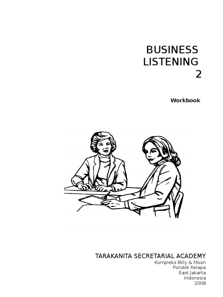 Business Listening Workbook Overview | PDF