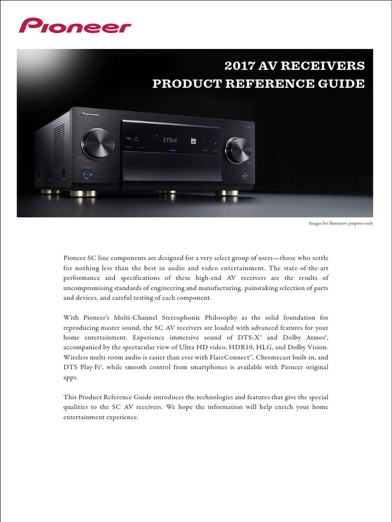 Reference Guide Av-Receiver 2017 | PDF | Amplifier | Loudspeaker